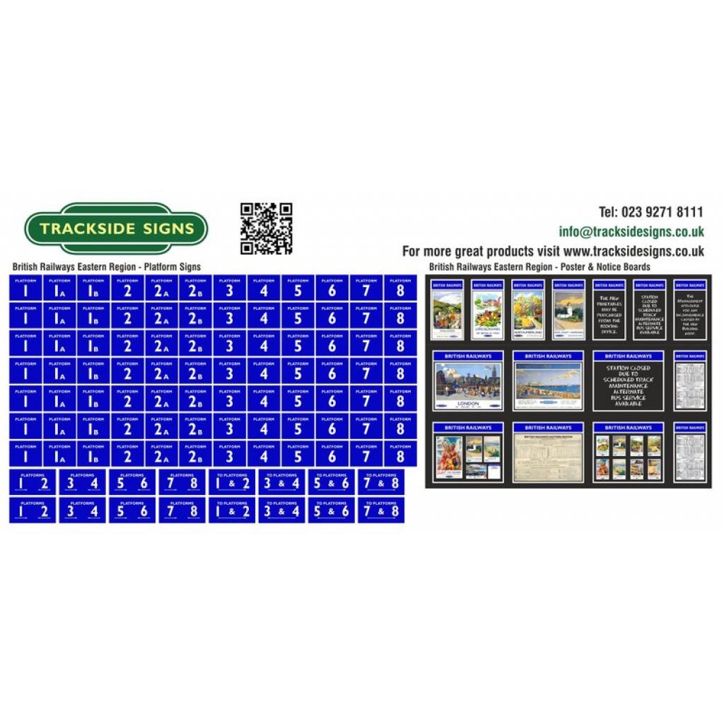 Platform Signs and Posterboards - OO Gauge | Model Railway Signs ...