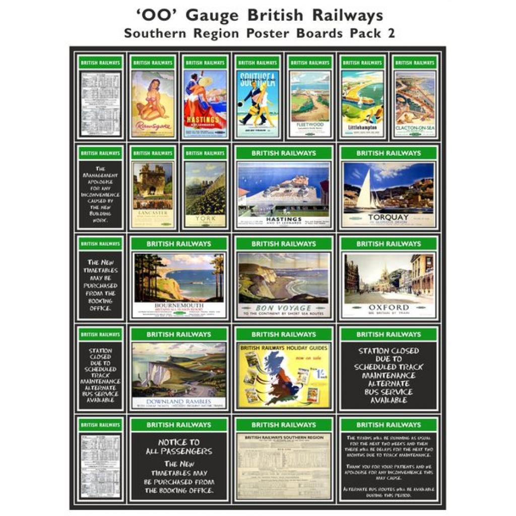 Die Cut Self Adhesive BR Southern Region Poster Boards Pack 2