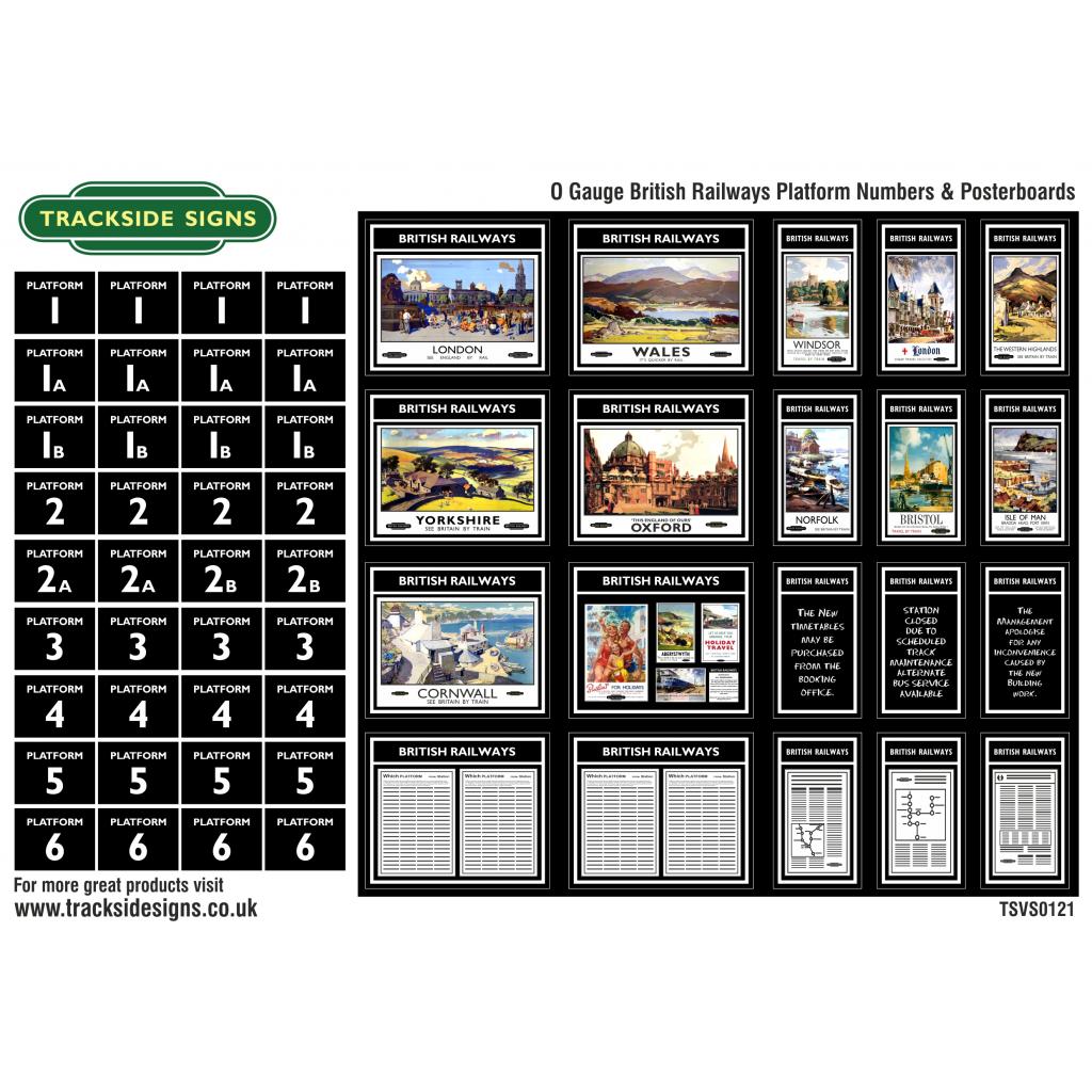 British Railways Full Station Sign Set - O Gauge | Model Railway Signs ...