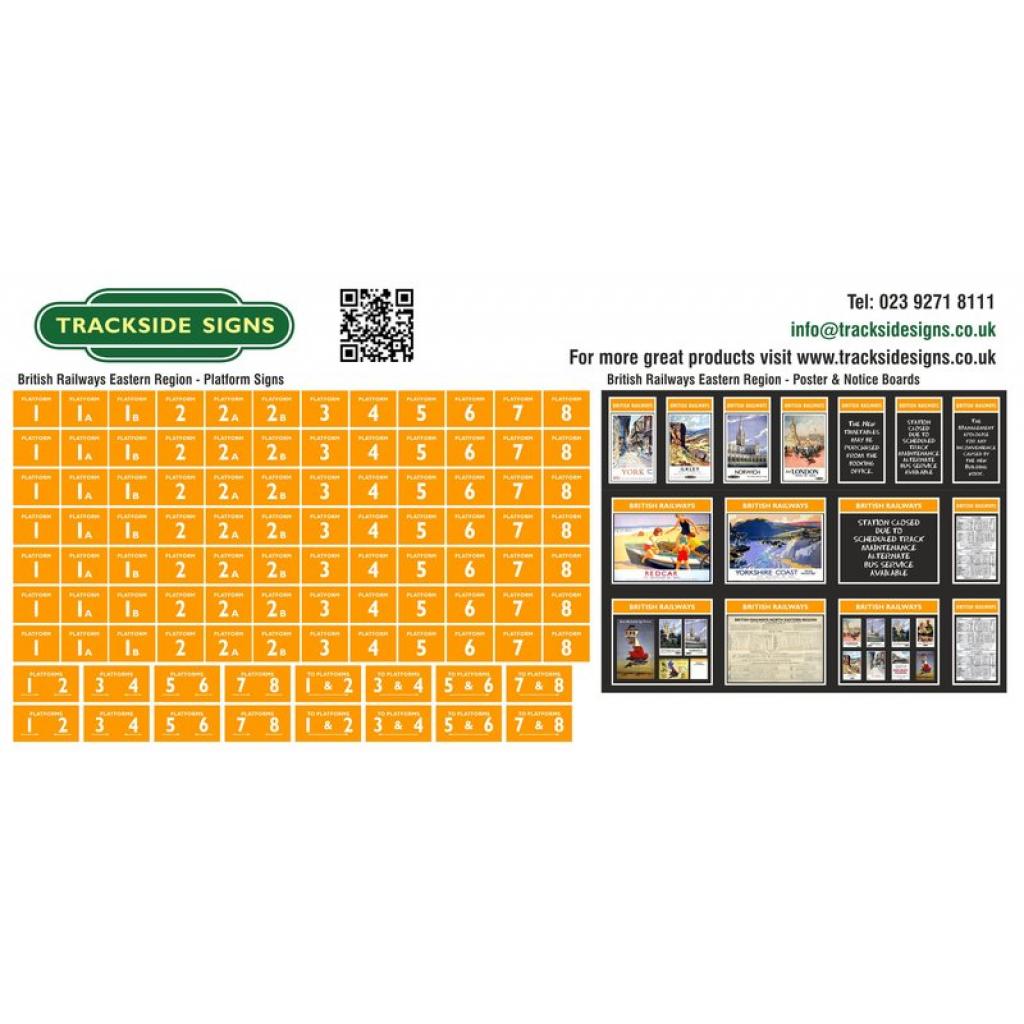 Platform Signs and Posterboards - OO Gauge | Model Railway Signs ...