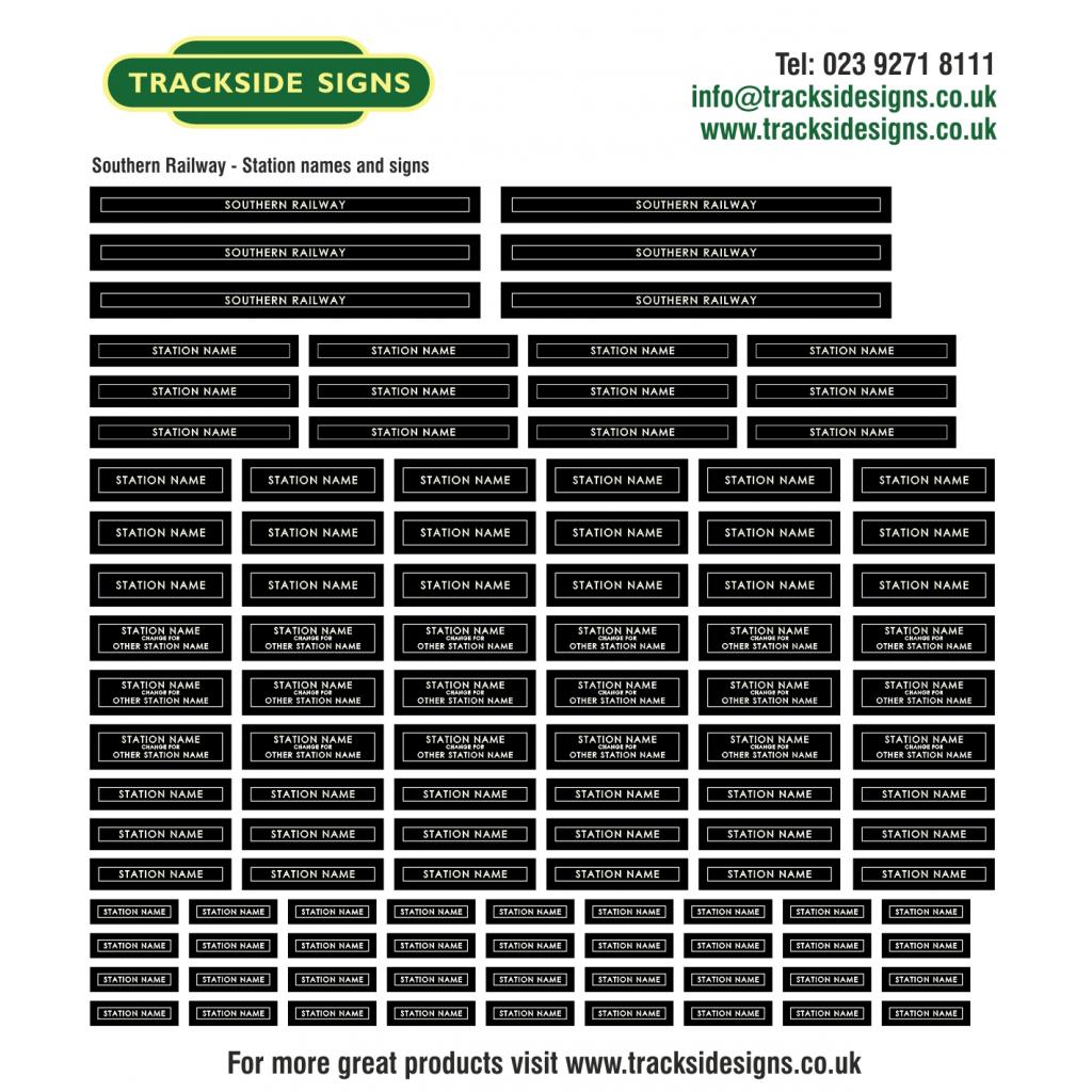 Station Name Signs - Trackside Signs